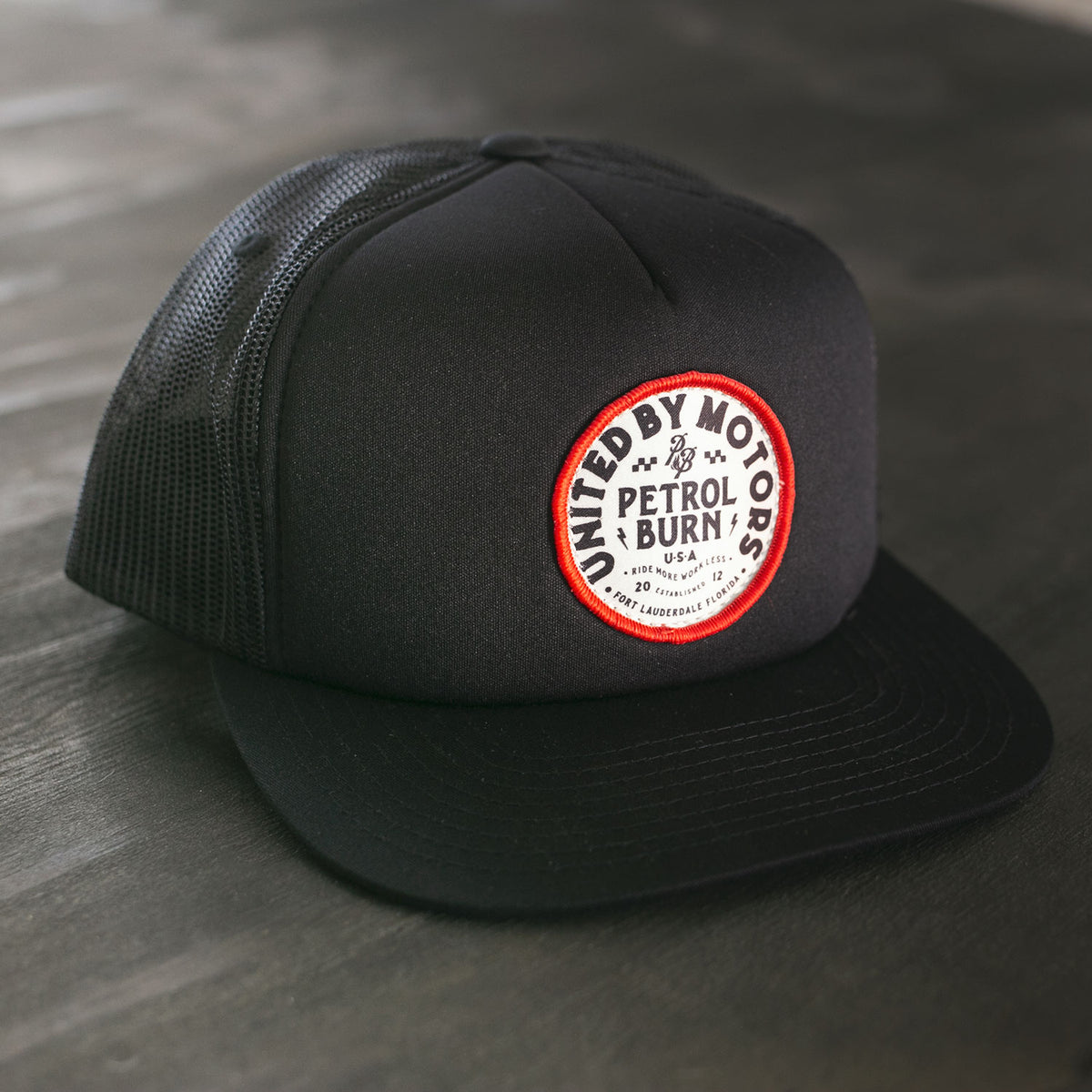 Baseball Logo III Petrol Burn Moto & Automotive Lifestyle Padded ...