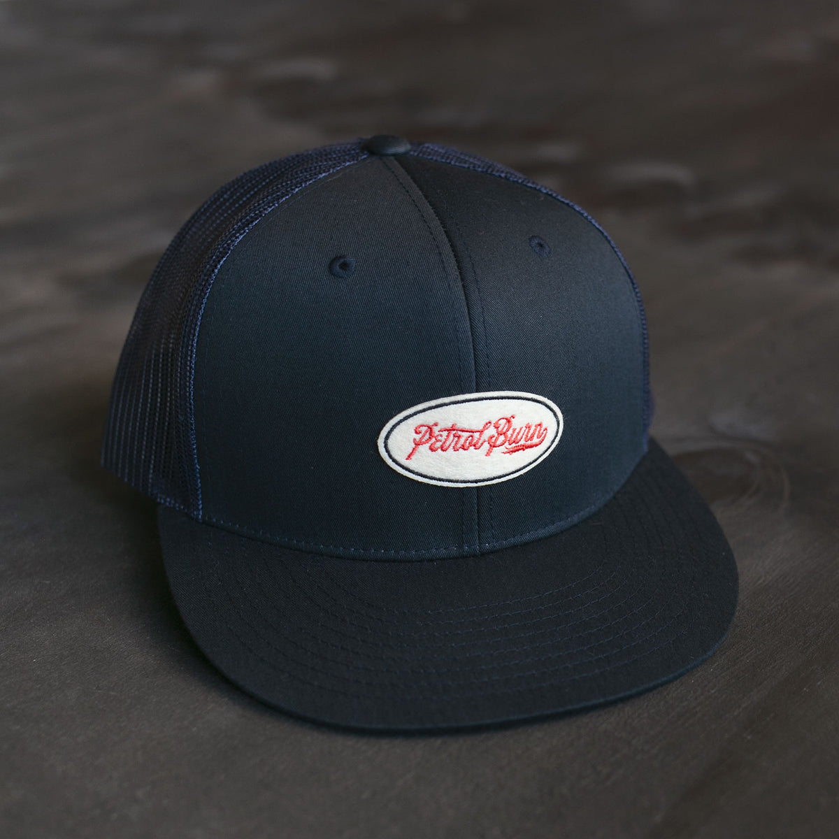 Petrol Burn Retro Oval Logo Gasoline Oil Vintage Inspired Snapback Hat ...